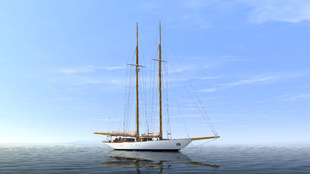 Auxiliary Schooner “Invader” 1905 – SIM3D