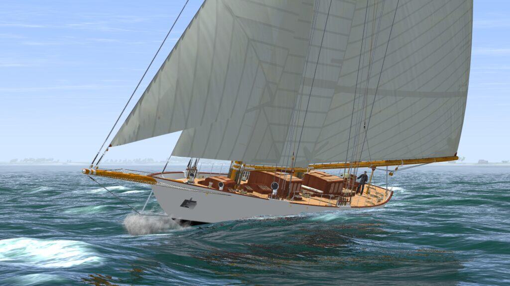 Auxiliary Schooner “Invader” 1905 – SIM3D