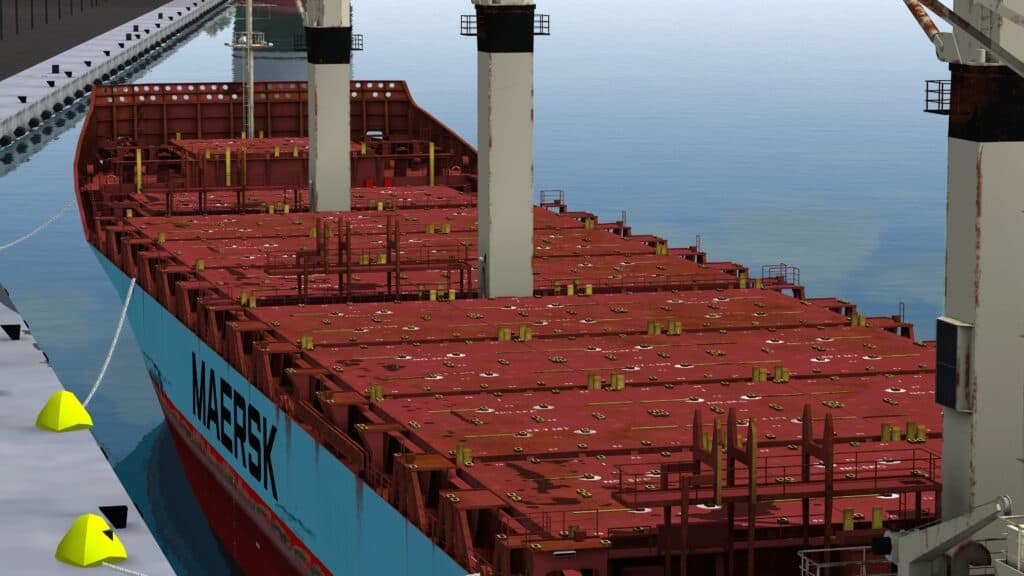 2500TEU Feeder Container Ship – SIM3D