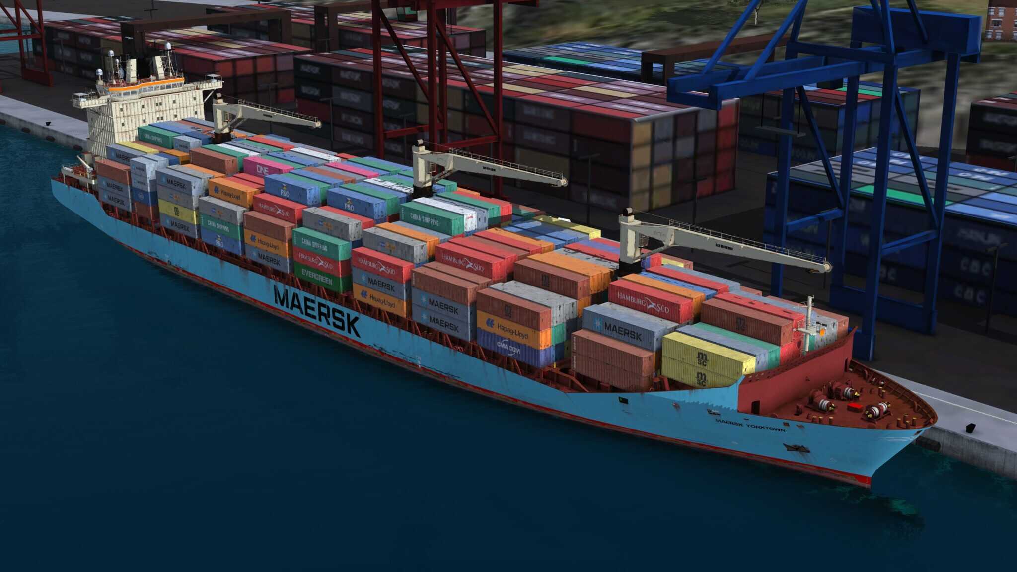 2500TEU Feeder Container Ship – SIM3D