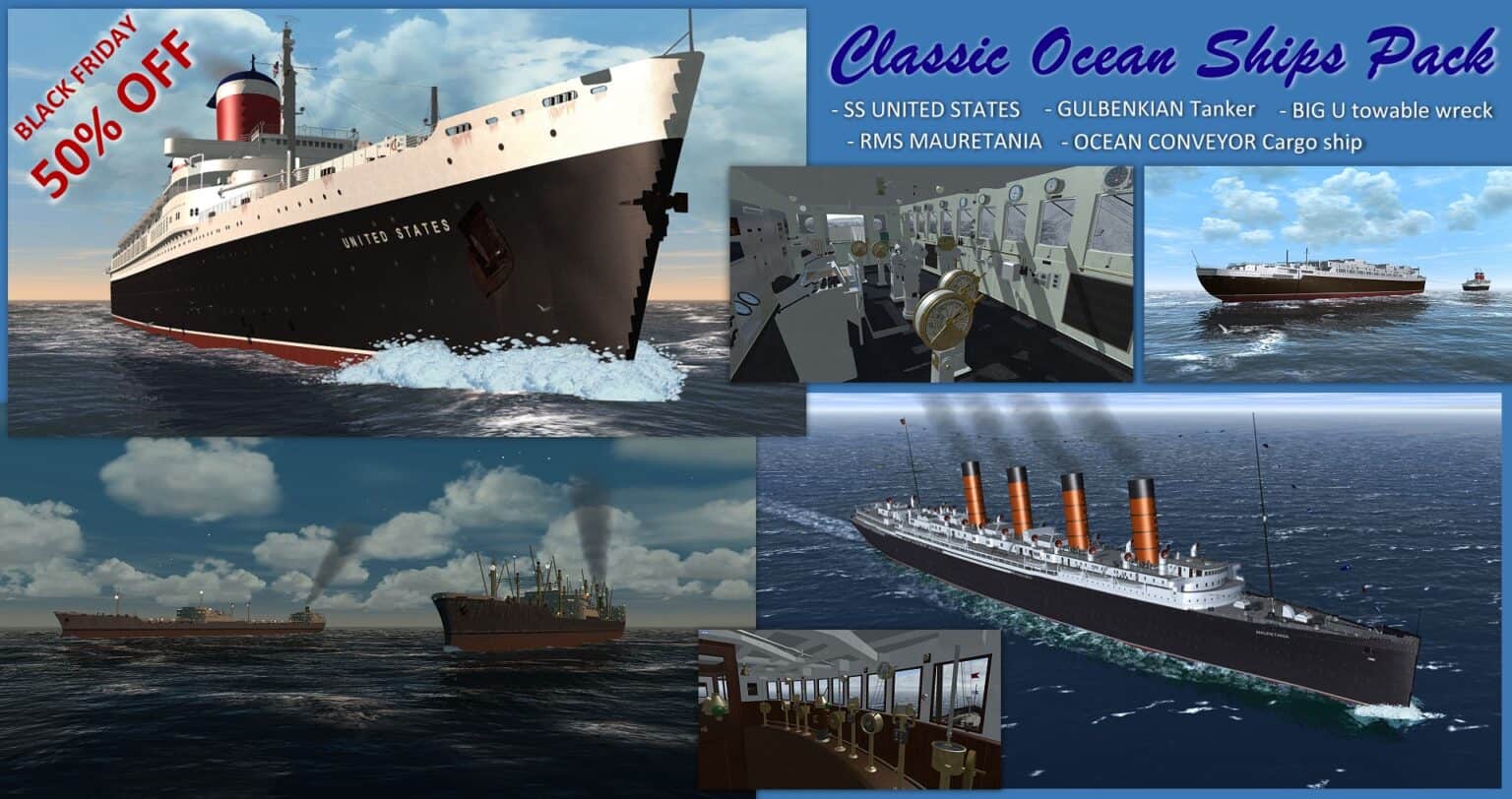 Classic Ocean Ships Pack – SIM3D