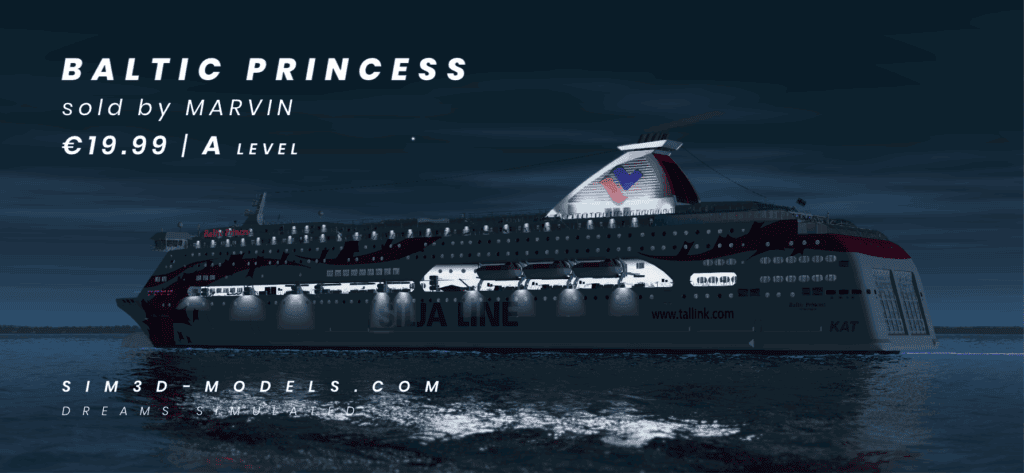 Baltic Princess sold by Marvin – SIM3D